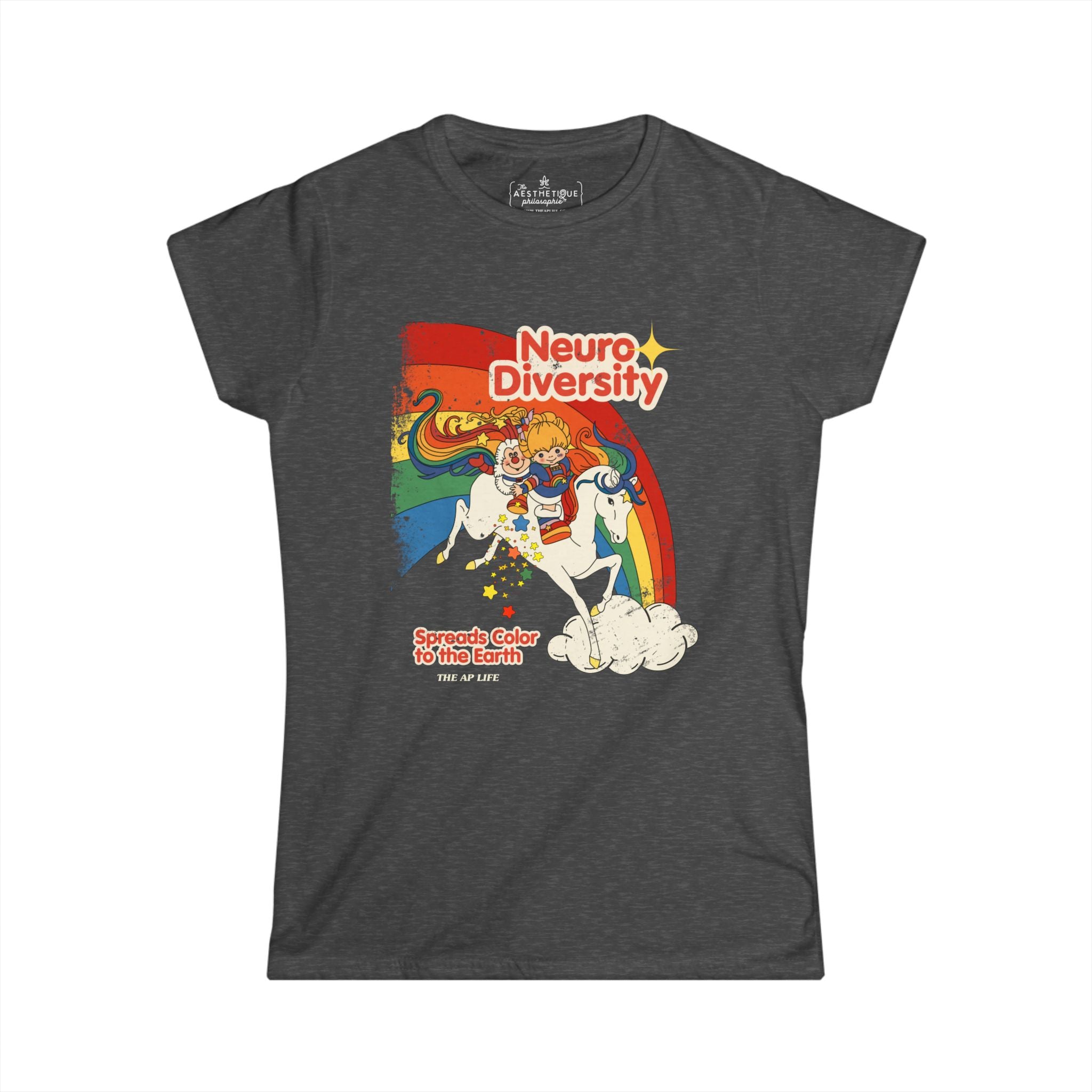 Neurodiversity Spreads Color to the Earth - Women's Softstyle Semi-Fit ...