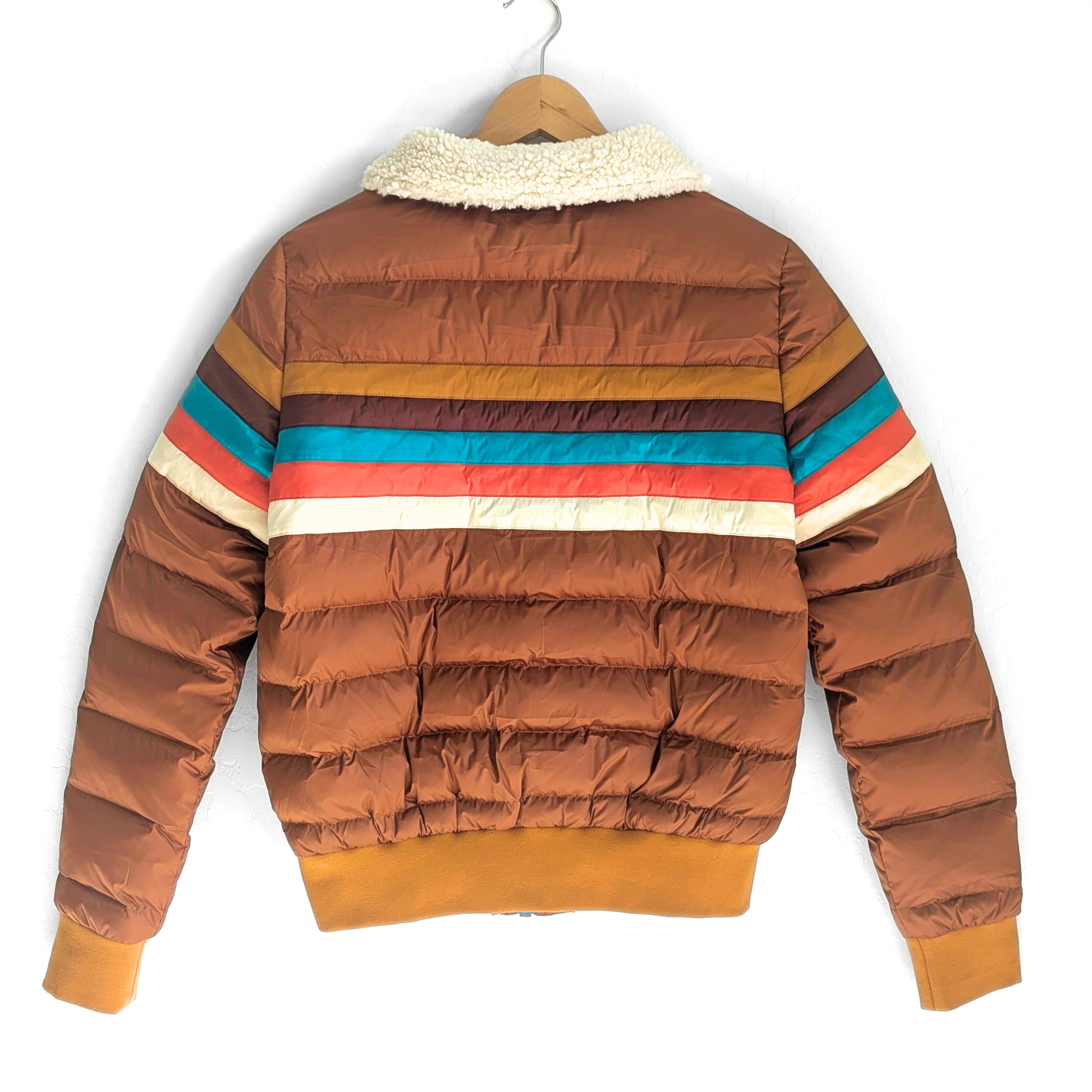 New Women's Retro 70s and 80s Style Aviator Puffer Jacket – The ...